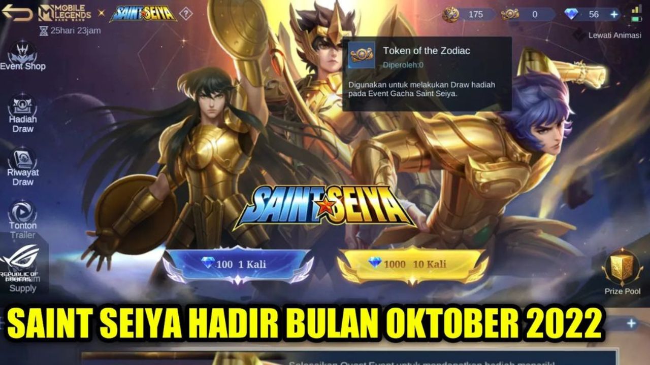 Bocoran Tanggal Rilis Event MLBB x Saint Seiya, Bisa Dapat Skin Gratis!