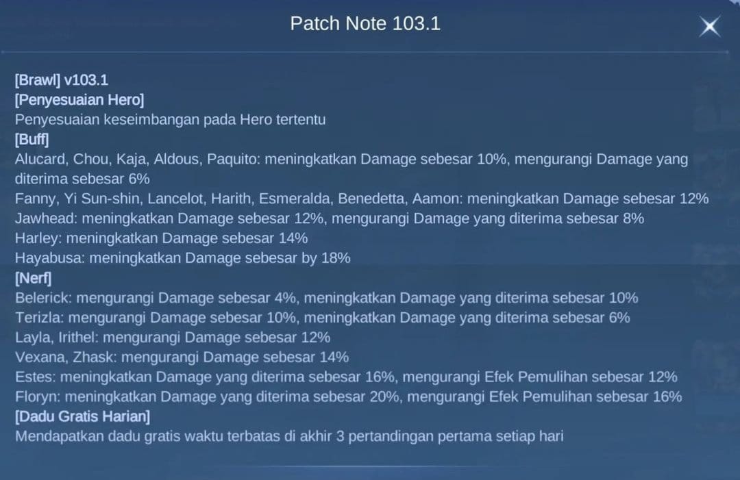 Mode Brawl Mobile Legends Akan Dapat Penyesuaian, Jadi Kayak Gini!