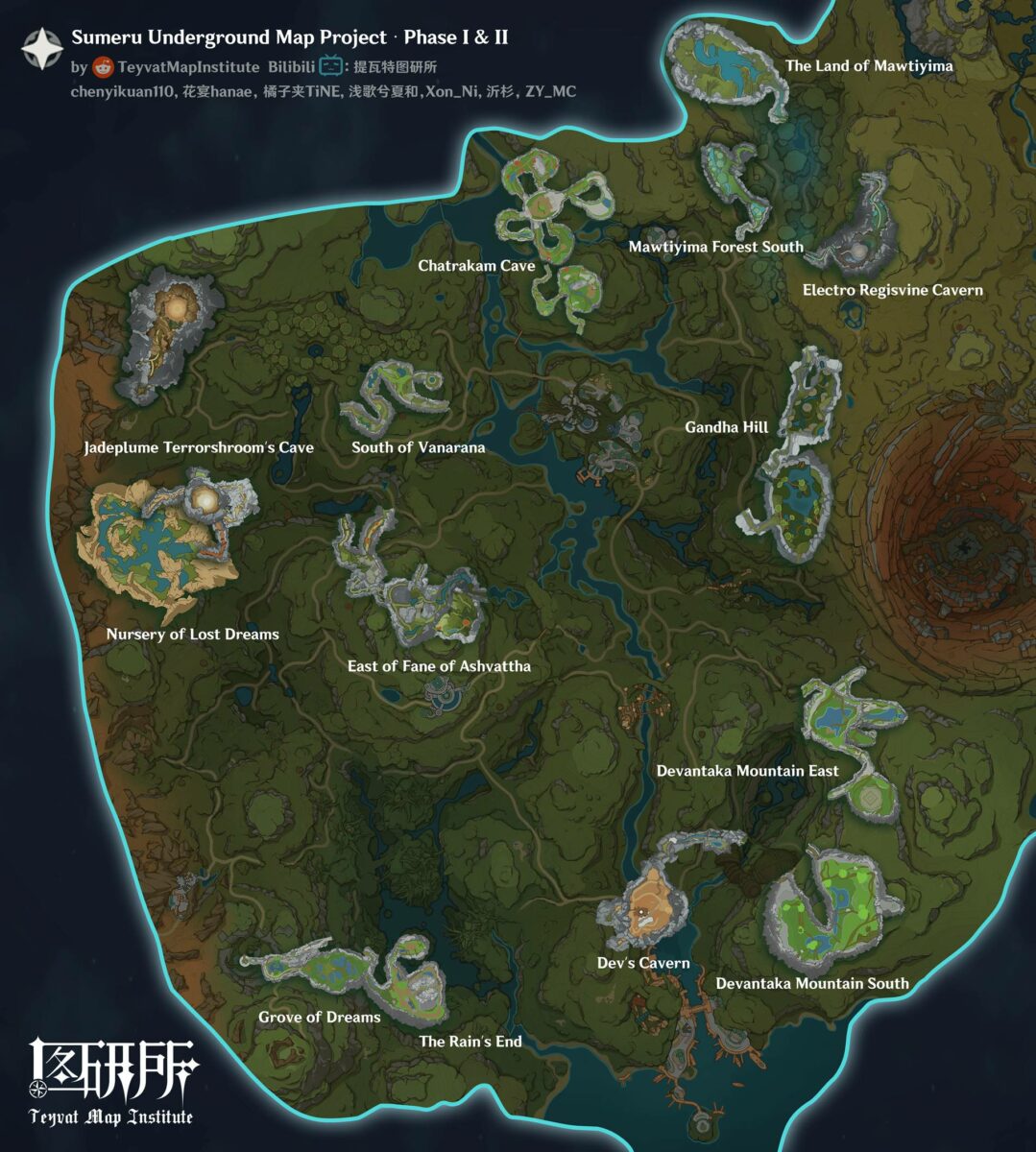 Sumeru Genshin Impact Underground Map 3.0, Demi 100% Explorasi!