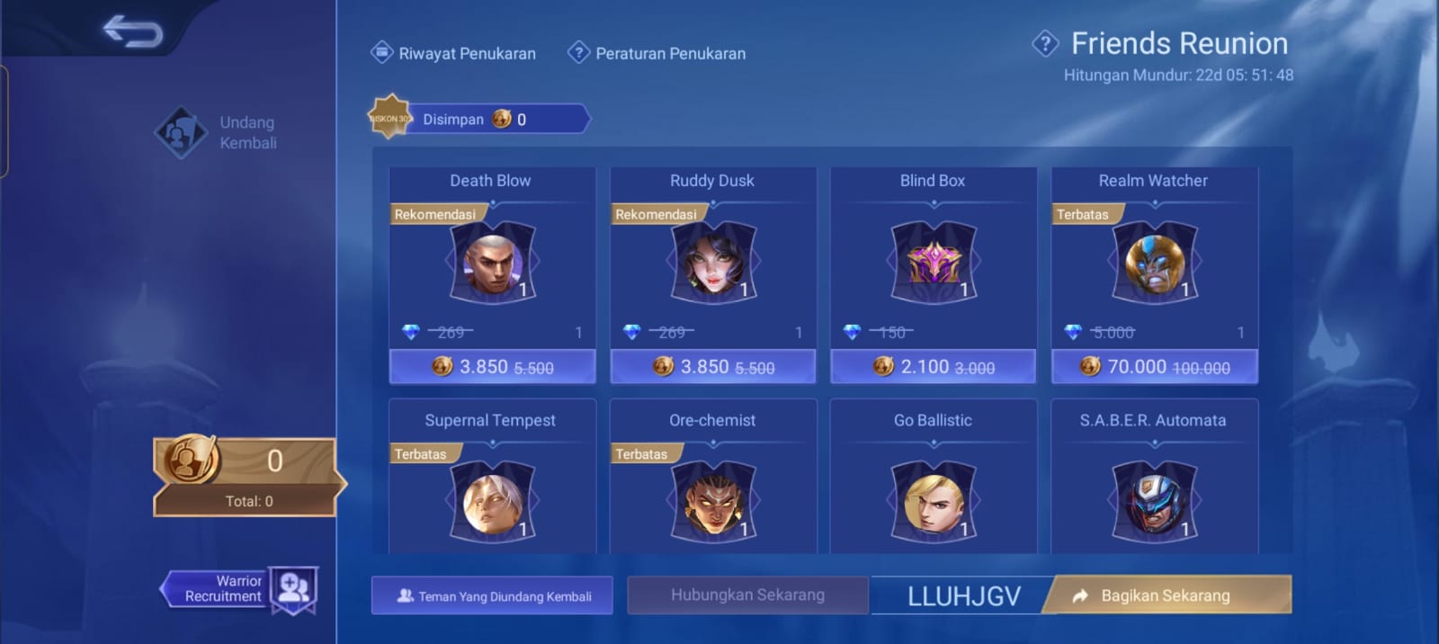 Bisa Dapat Skin Collector Gratis di Mobile Legends, Cuma Perlu Lakuin Ini!