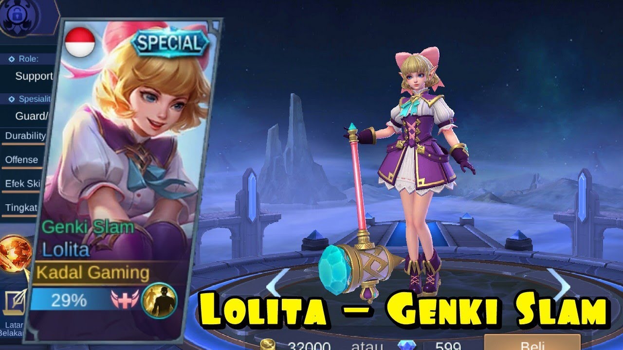 Cara Dapatkan Skin Lolita Genki Slam Gratis, Lewat Event Ini?