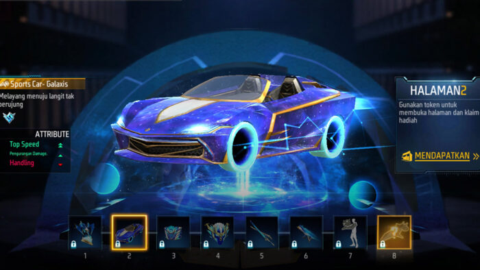 Keren dan OP, Gini Cara Dapatkan Skin Sports Car Galaxis di FFWS Hyperbook!