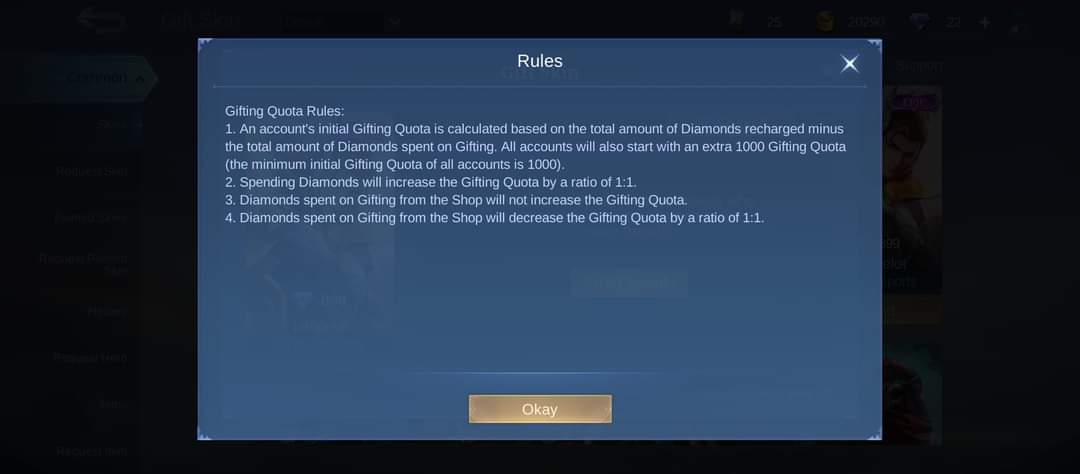 Tidak Bisa Sembarangan, Ini Aturan Terbaru Gift Skin di MLBB