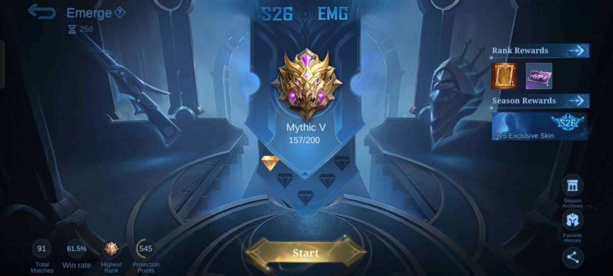 Informasi Lengkap Reset Season 26 MLBB, Skin Season, DLL