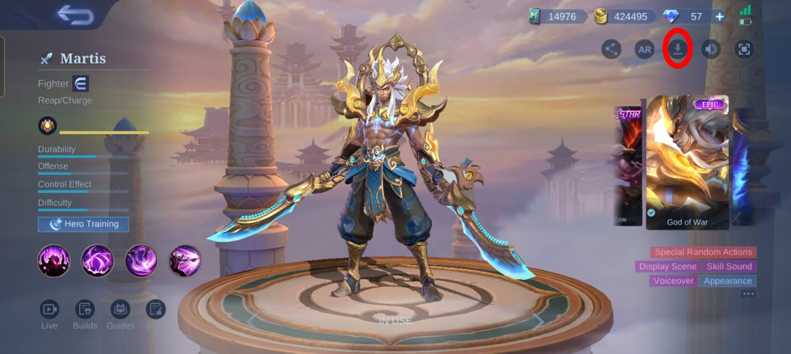 Cara Tampilkan Skin di Hero Favorite Mobile Legends, Bisa Buat Pamer!