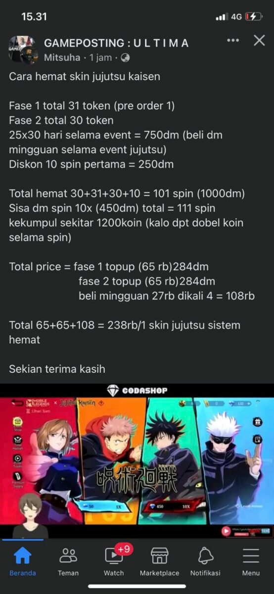 MLBB x Jujutsu Kaisen: Bocoran Event, Tanggal Rilis, Tips Gacha, DLL!