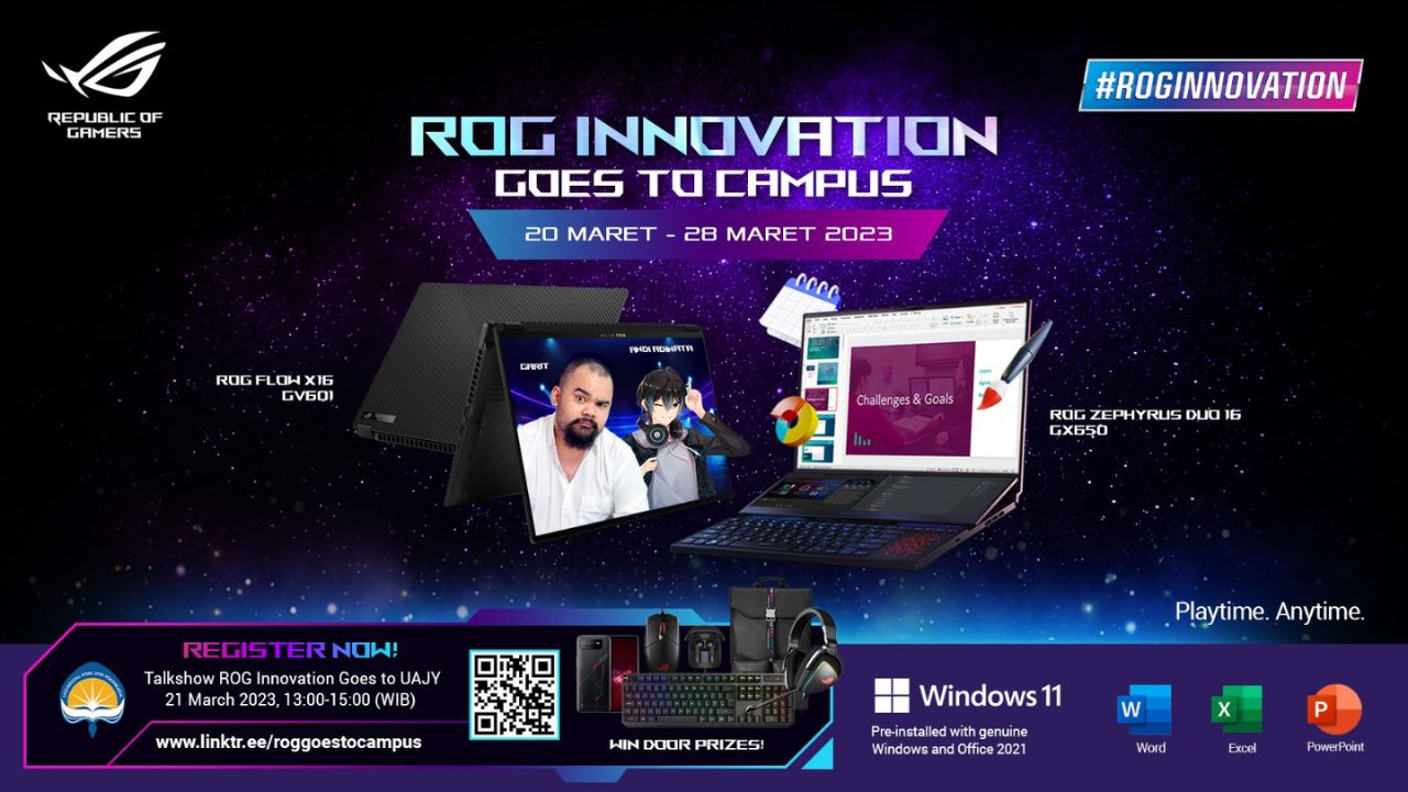 Asus ROG Innovation Goes to Campus Akan Hadir di Medan dan Yogyakarta | SPIN