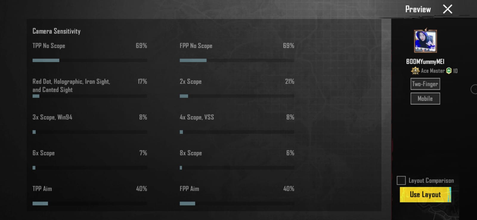 Panduan Setting Sensitivitas dan Layout PUBG MOBILE Versi BOOM Yummy!
