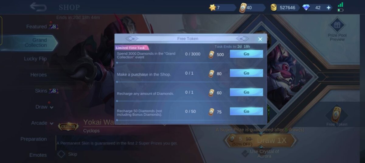 Harga Skin Collector Terbaru Cyclops Mobile Legends April 2023