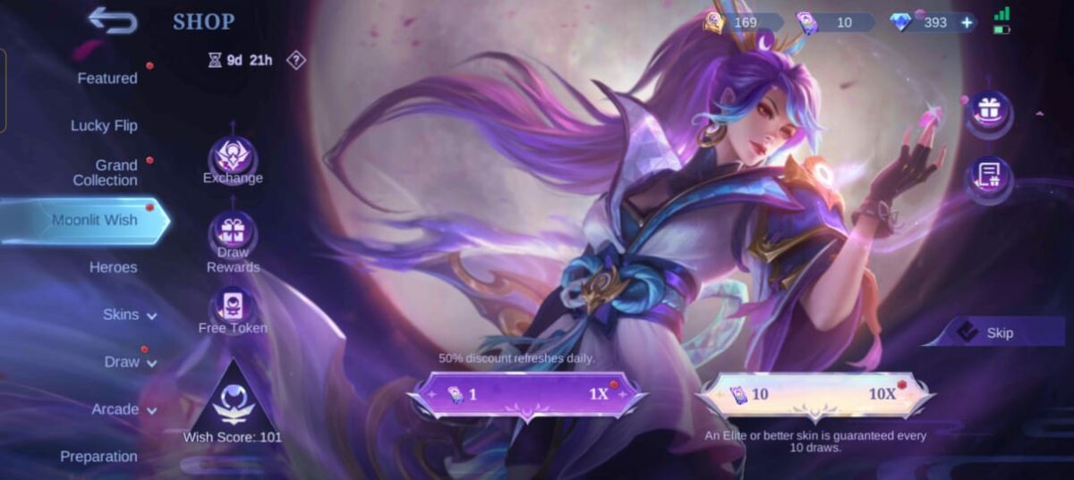 Berapa Harga Skin STUN di Event Moonlit Wish Mobile Legends?