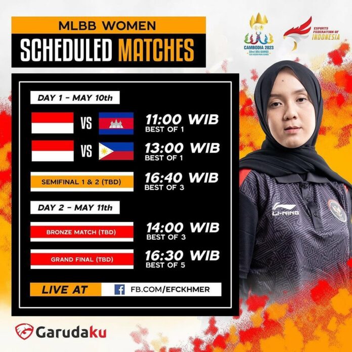 Jadwal dan Hasil Sea Games MLBB Women 2023 | SPIN