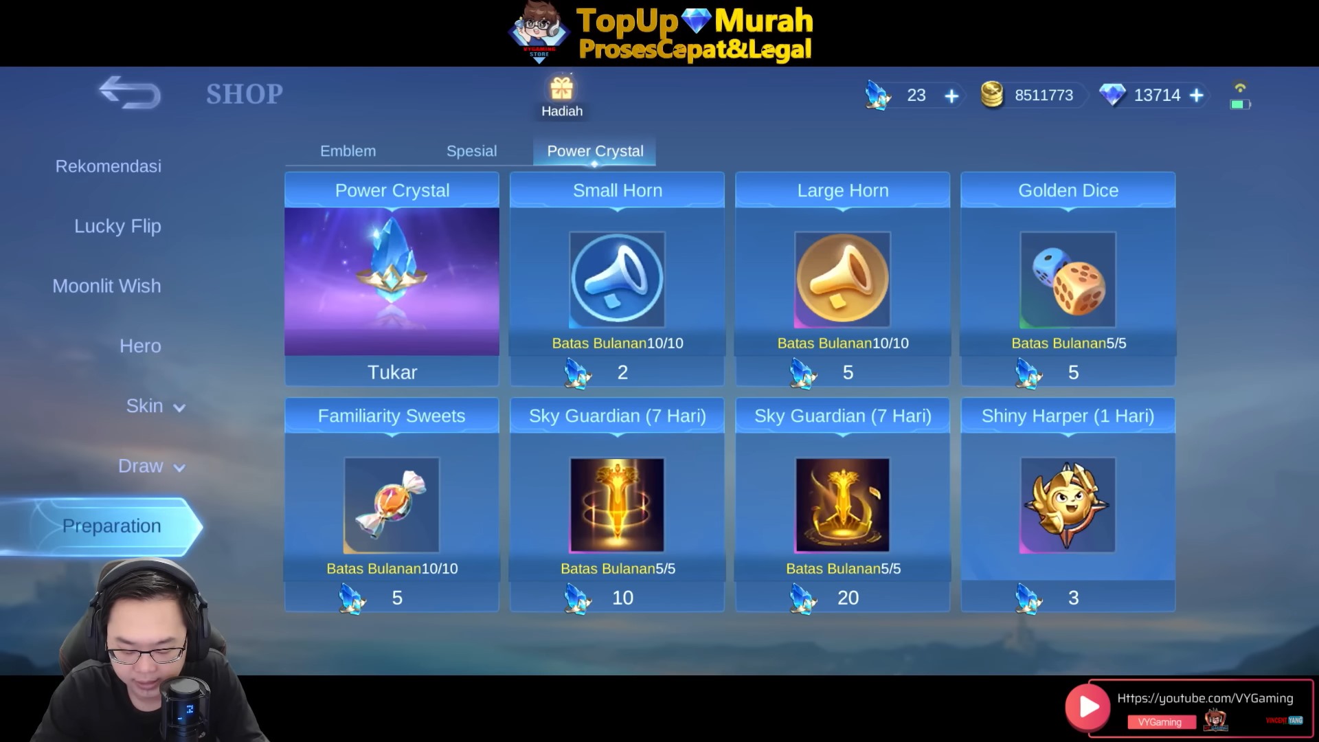 Fungsi Item Baru MLBB Power Crystal, Berguna atau Tidak ya?