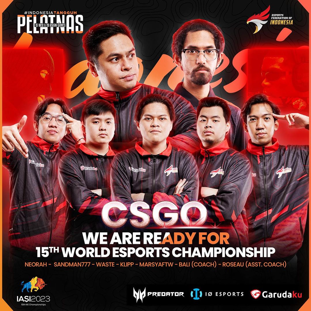 Roster Lengkap IESF 2023 MLBB, Tekken 7, CSGO, DOTA 2, dan eFootball