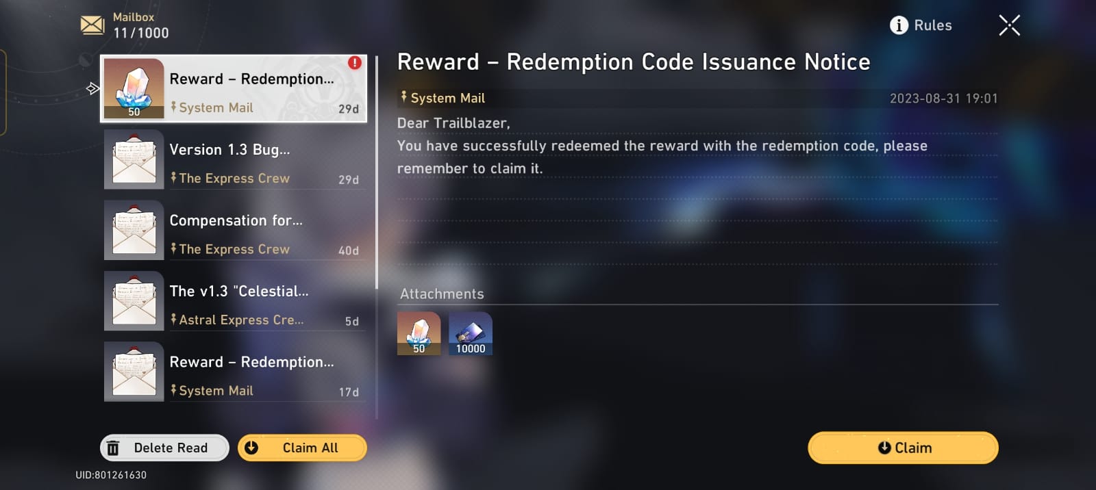 Kode Redeem Honkai Star Rail (HSR) 31 Agustus 2023, Cepat Ambil!