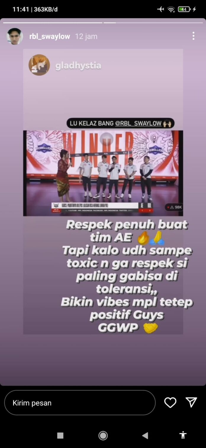 Match AE vs RBL di MPL ID S12 Berakhir Panas! Ada Yang Toxic? | SPIN