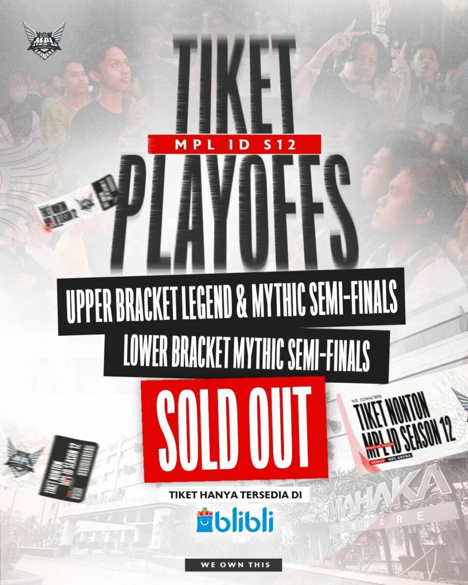 Jangan Sampai Kelewatan, Tiket Final Upper Bracket MPL ID S12 Sudah Sold Out