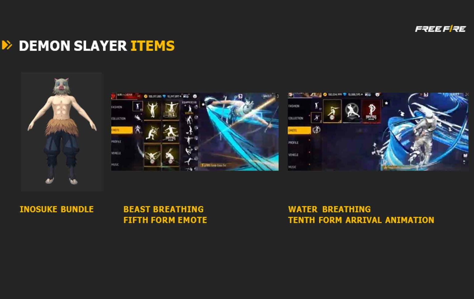 5 Karakter Utama Demon Slayer Yang Dipastikan Hadir di Free Fire