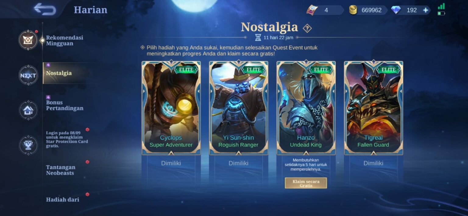 Login Sekarang, Ambil Skin Gratis MLBB Kalian | SPIN