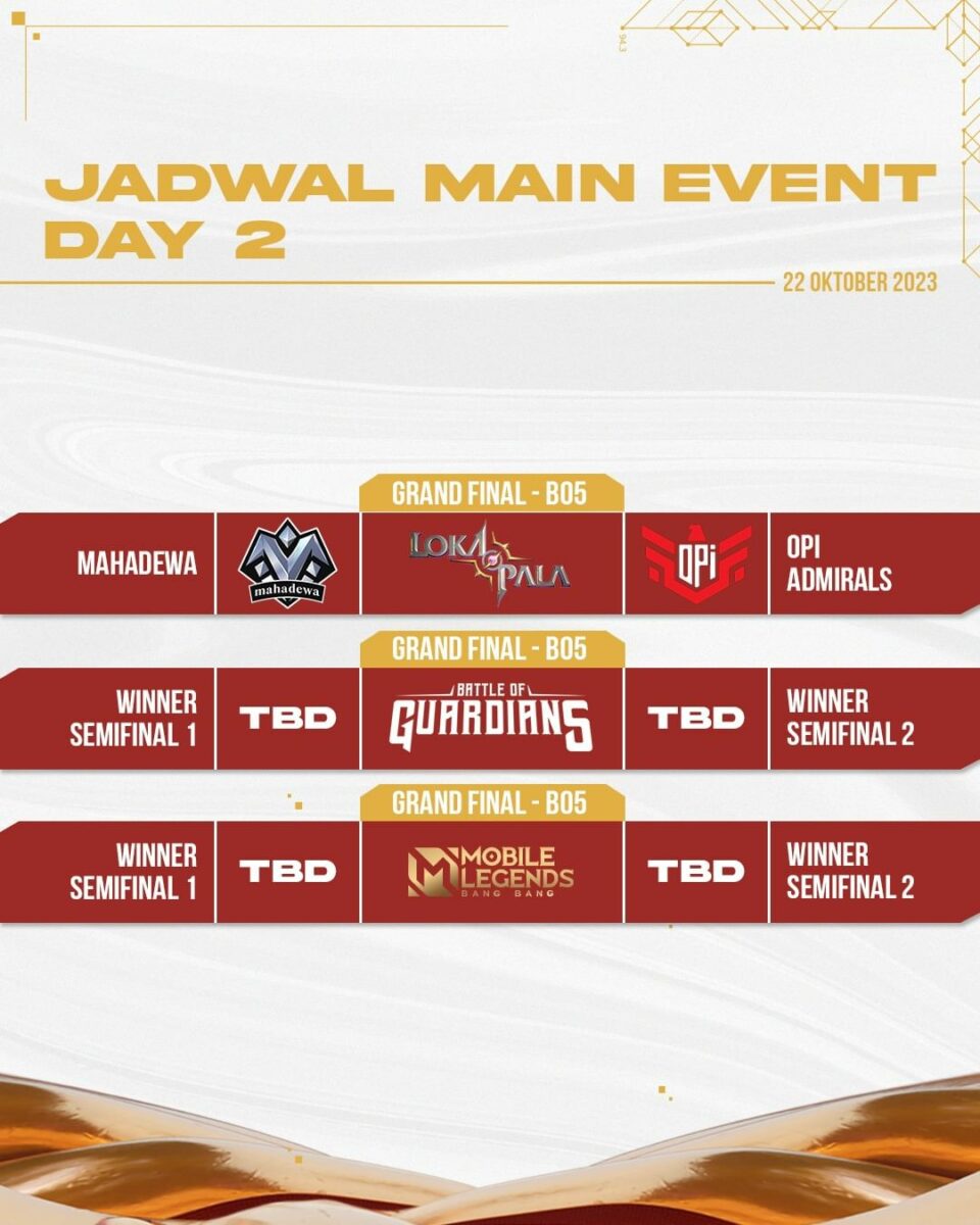 Jadwal Piala Presiden Esports MLBB 2023 Main Event! | SPIN