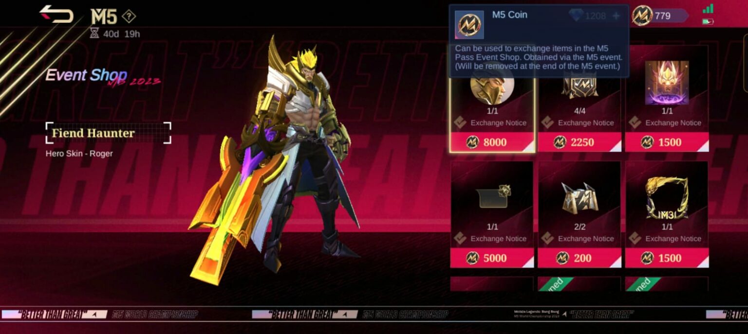 Cara Dapatkan Skin Roger Prime dari Event M5 Pass | SPIN