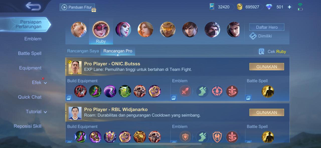 Inilah Item Rahasia Gacor Ruby, Lifesteal nya Deras Banget