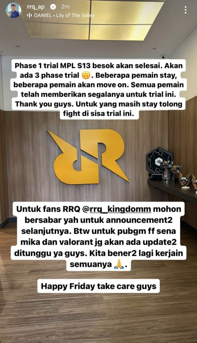 RRQ Sedang Trial Besar-Besaran untuk Semua Divisi, Banyak yang Move-On ...