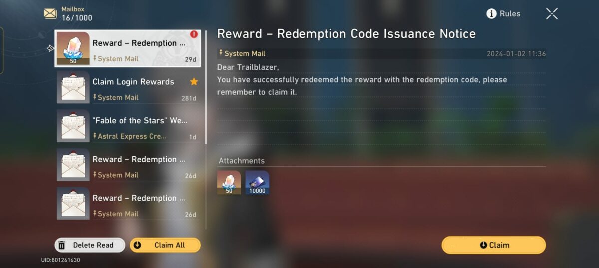 Kode Redeem Honkai Star Rail (HSR) Terbaru 2 Januari 2024! | SPIN