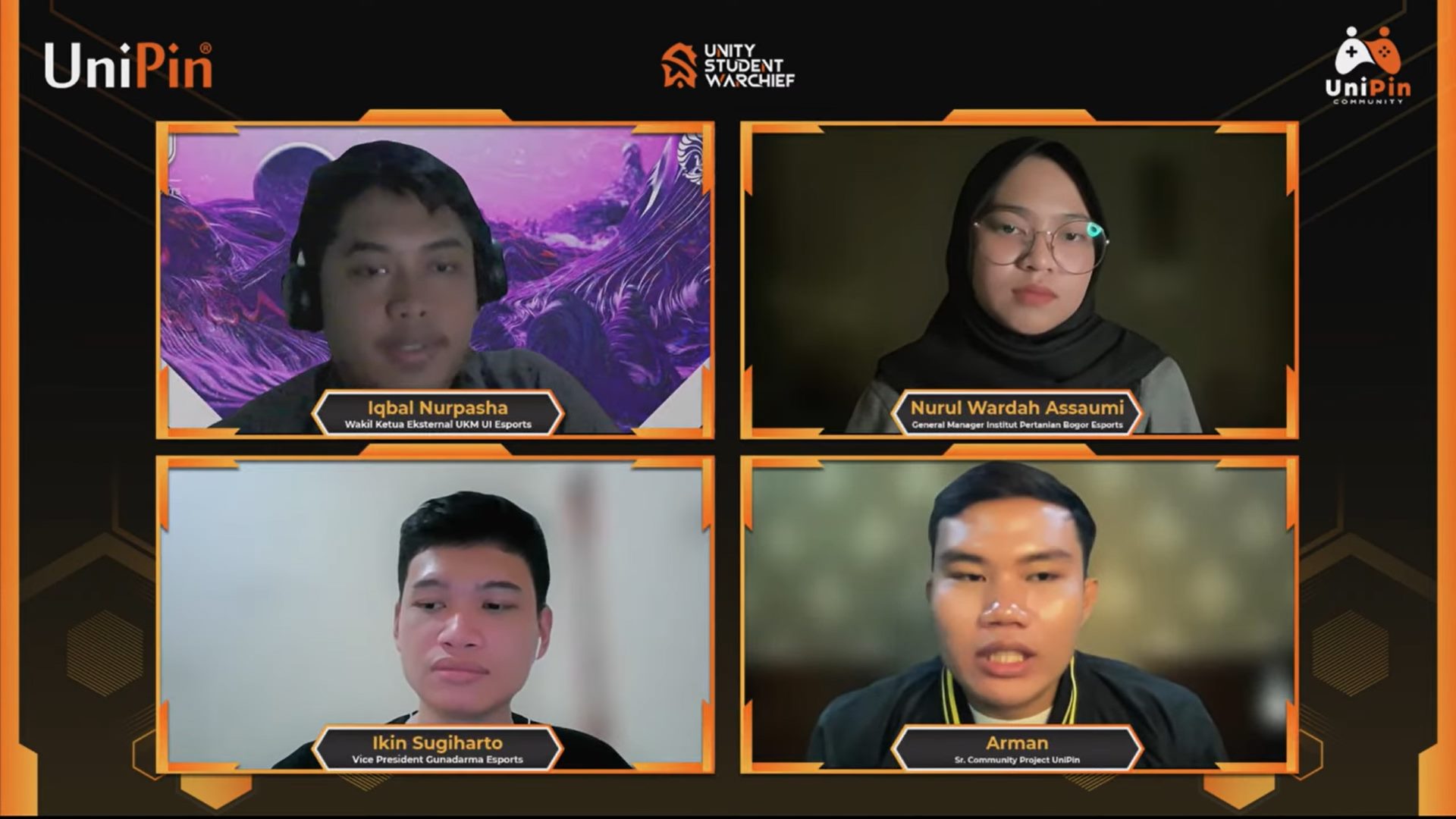 Webinar UNITY: Membangun Komunitas Esports Kampus yang Aktif dan Berkembang | SPIN