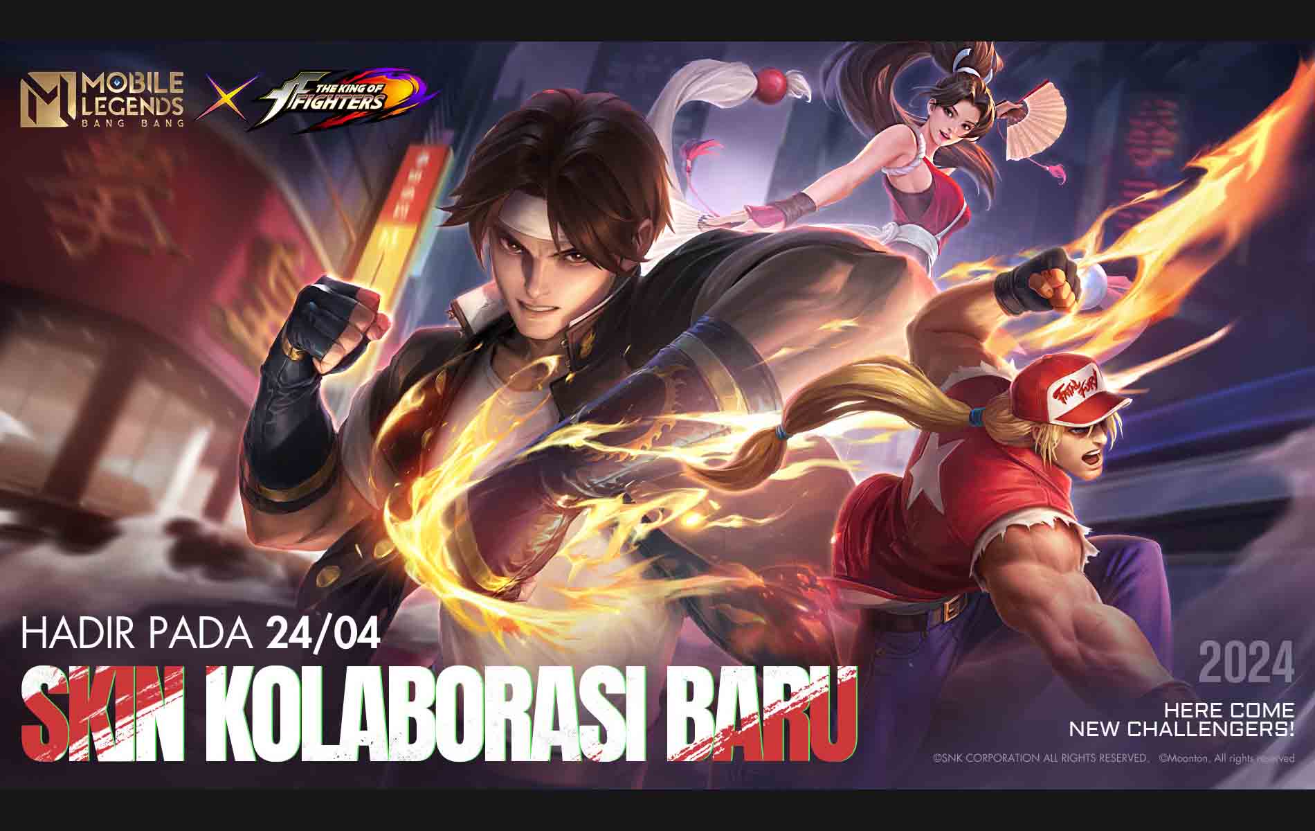 Skin Baru THE KING OF FIGHTERS ‘97! Koleksi Skin-nya di Mobile Legends: Bang Bang
