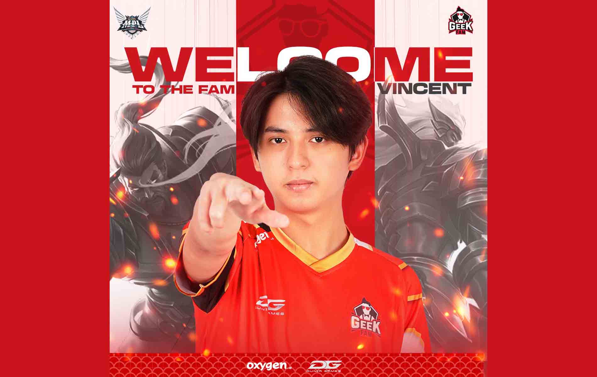 Vincent Resmi Gabung Geek Fam ID, Berapa Biaya Transfernya?