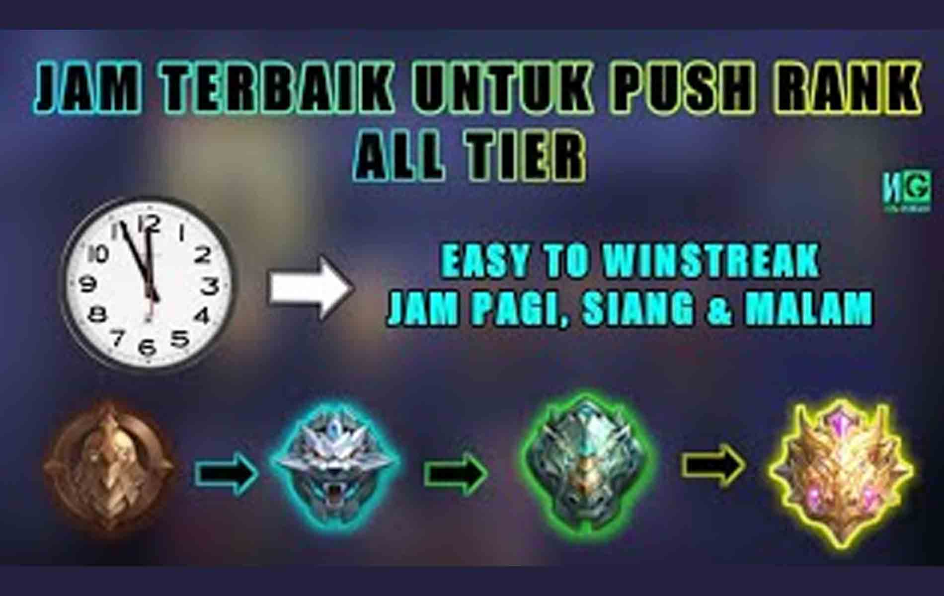 Inilah Jam Push Rank Terbaik Dari Rank Legend ke Mythic