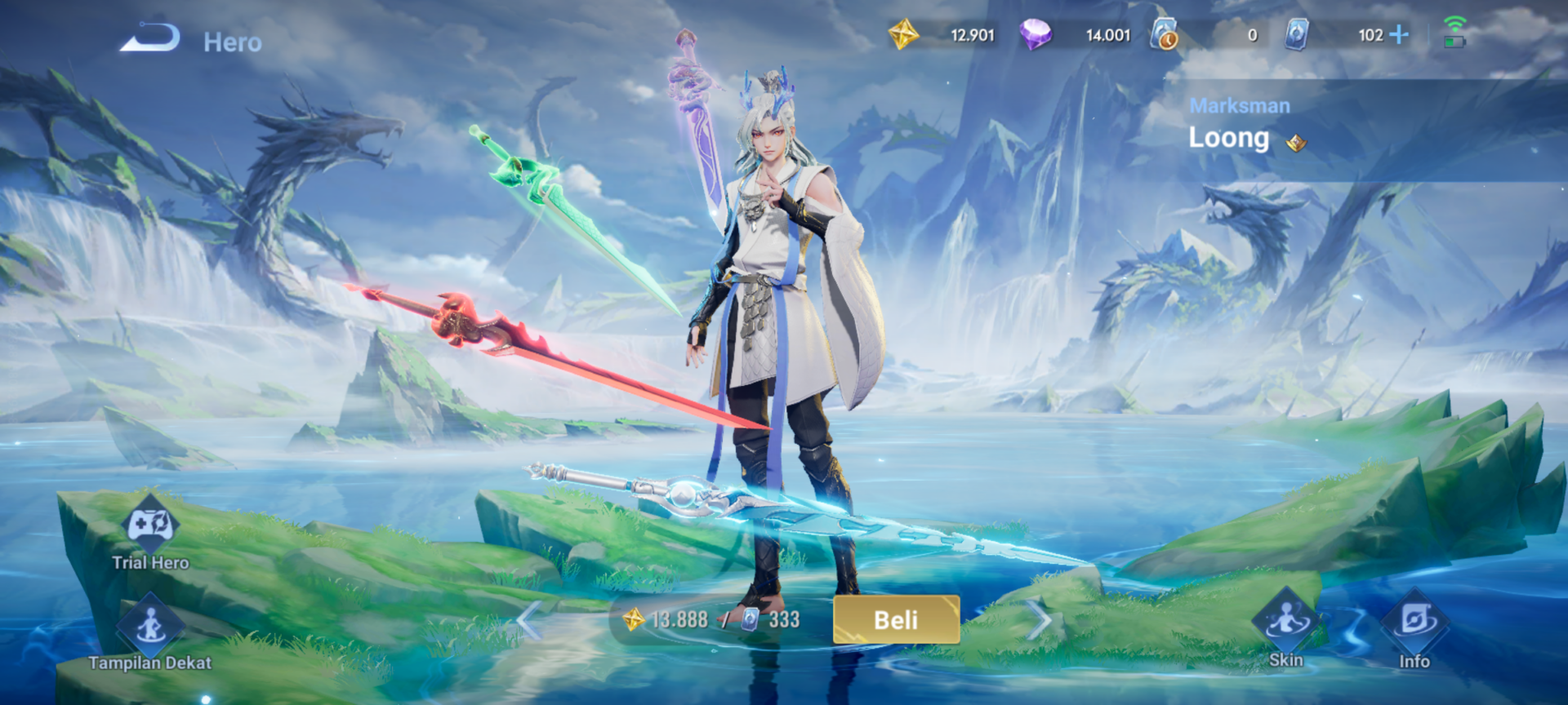 Mengenal Loong The Soaring Dragon, Marksman Terbaru HoK Pengendali Elemen