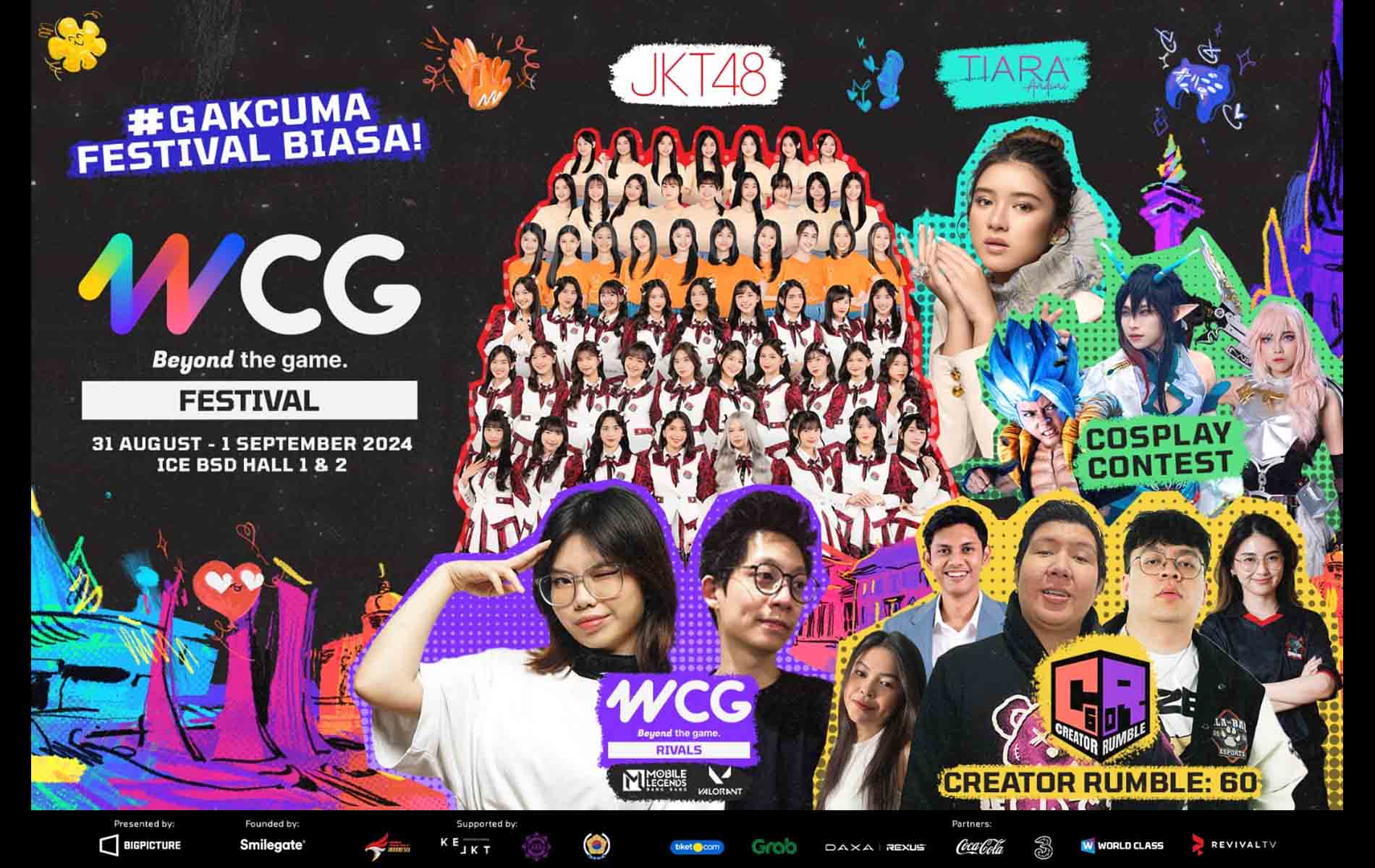 World Cyber Games (WCG) Festival 2024 Hadirkan Para Content Creator, JKT48, Tiara Andini dan ...