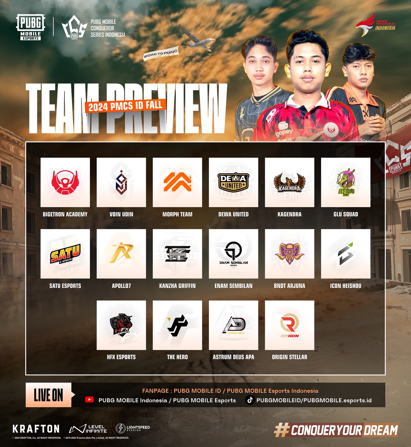 2024 PMCS ID Fall: Daftar Tim, Format, Prize Pool, Jadwal dan Cara ...