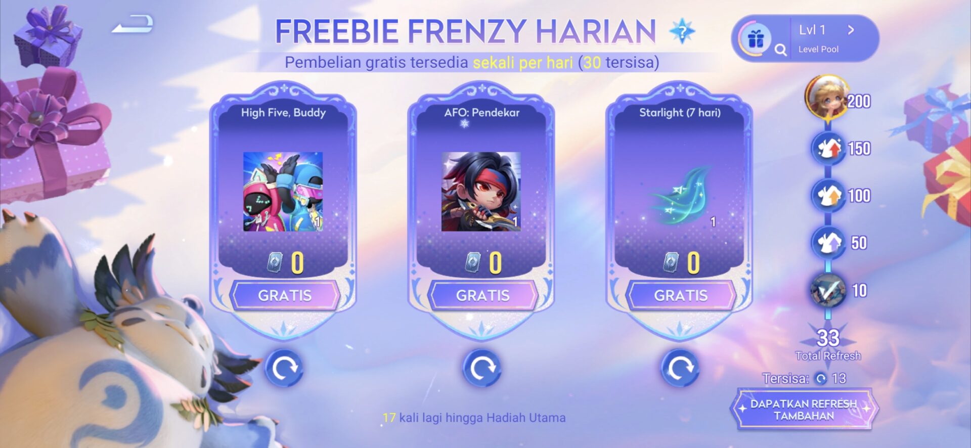 Honor of Kings Bagi-bagi Skin Gratis di Event Freebie Frenzy Harian ...