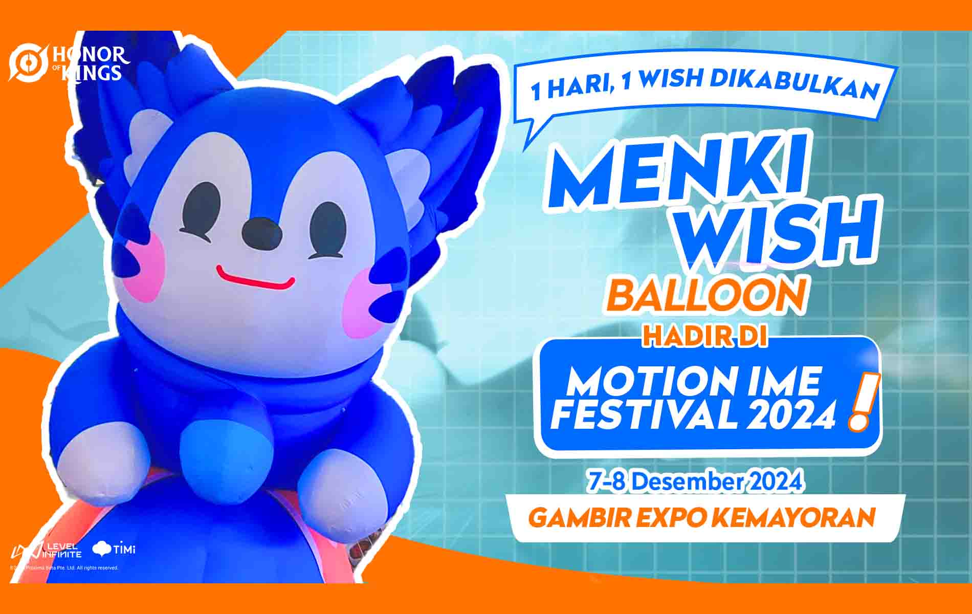 Honor of Kings Meriahkan Motion Ime Fest 2024, Balon Raksasa Menki Siap ...