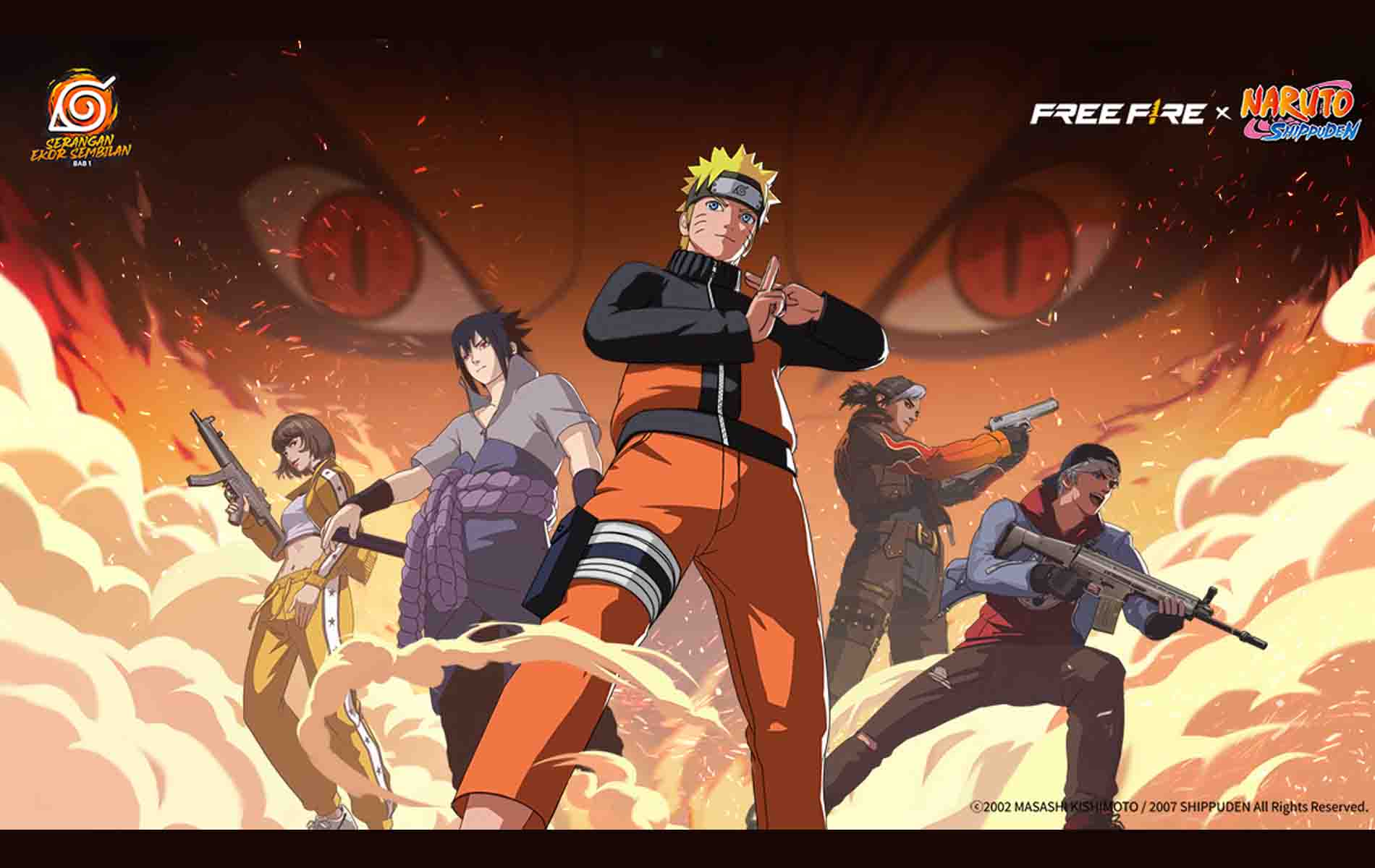 Free Fire x NARUTO SHIPPUDEN: Kolaborasi Spektakuler Anime dan Battle ...
