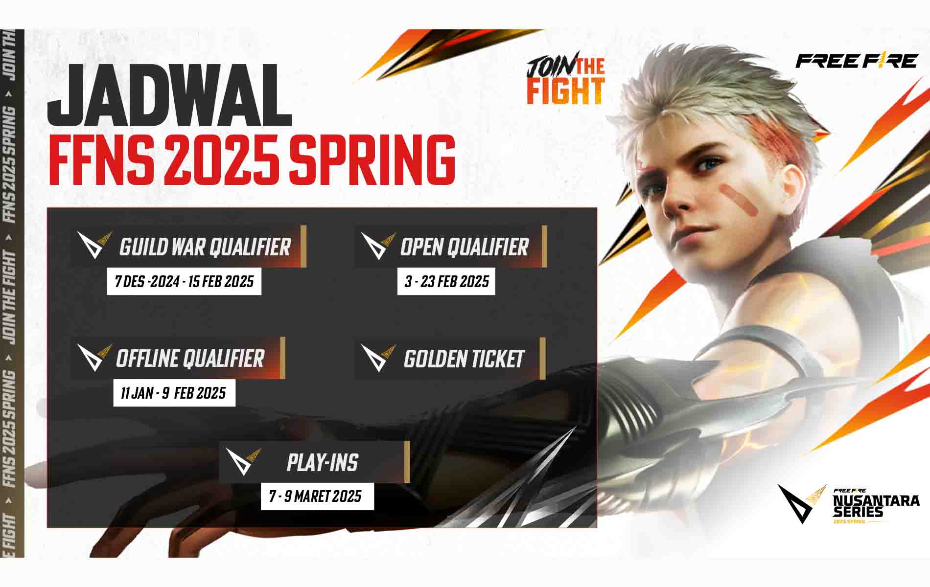 Babak City Qualifier FFNS 2025 Spring Powered by ShopeePay Segera Dimulai di 72 Kota