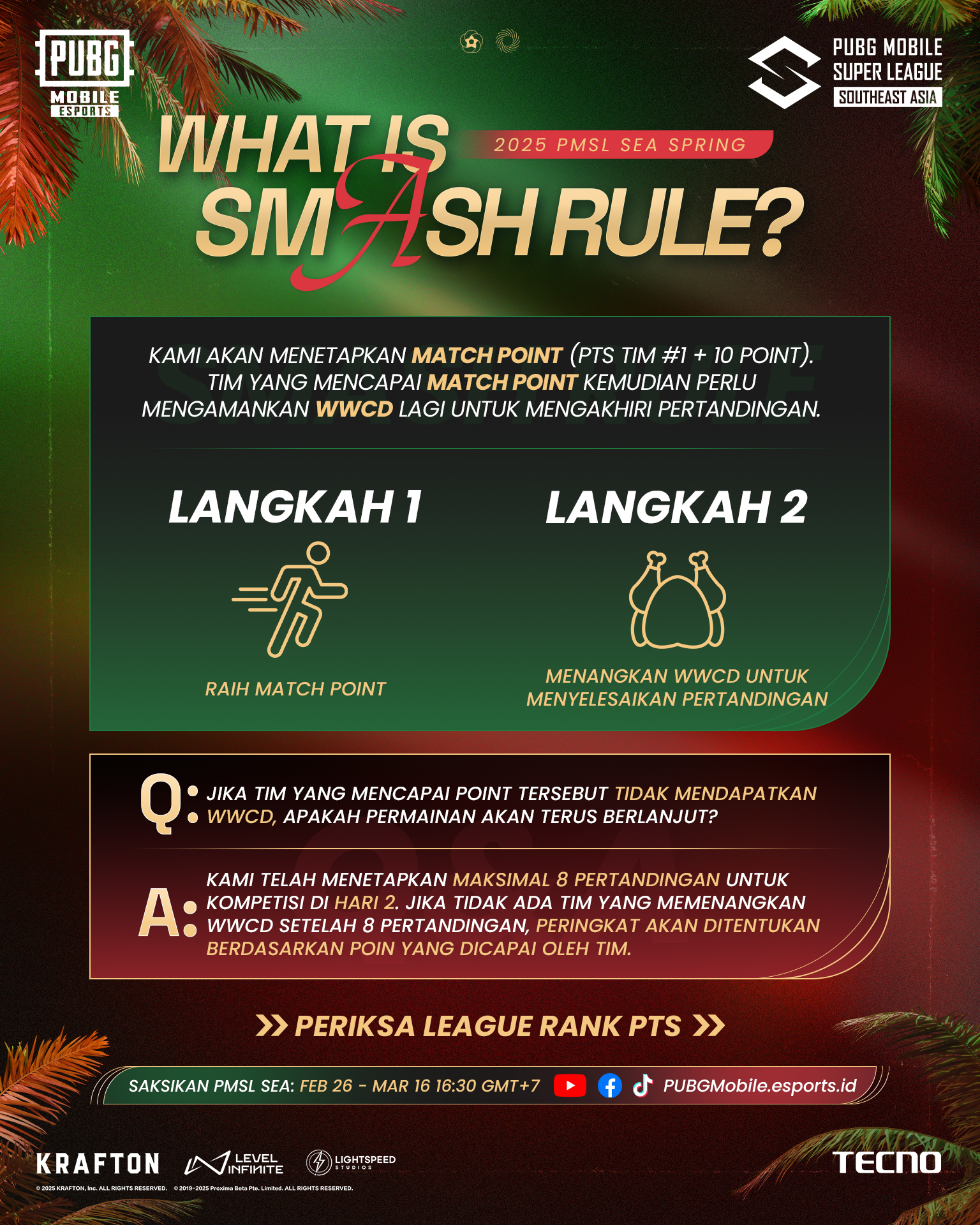 Apa Itu Smash Rule di PMSL SEA Spring 2025 PUBG Mobile? Ini Penjelasannya!