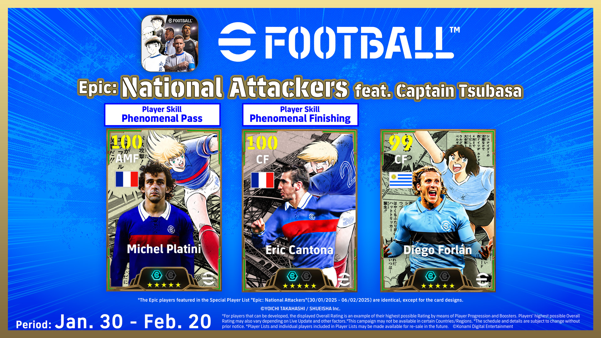 Kolaborasi Volume 2 eFootball x Captain Tsubasa Resmi Dimulai, Banyak Pemain Gratis!