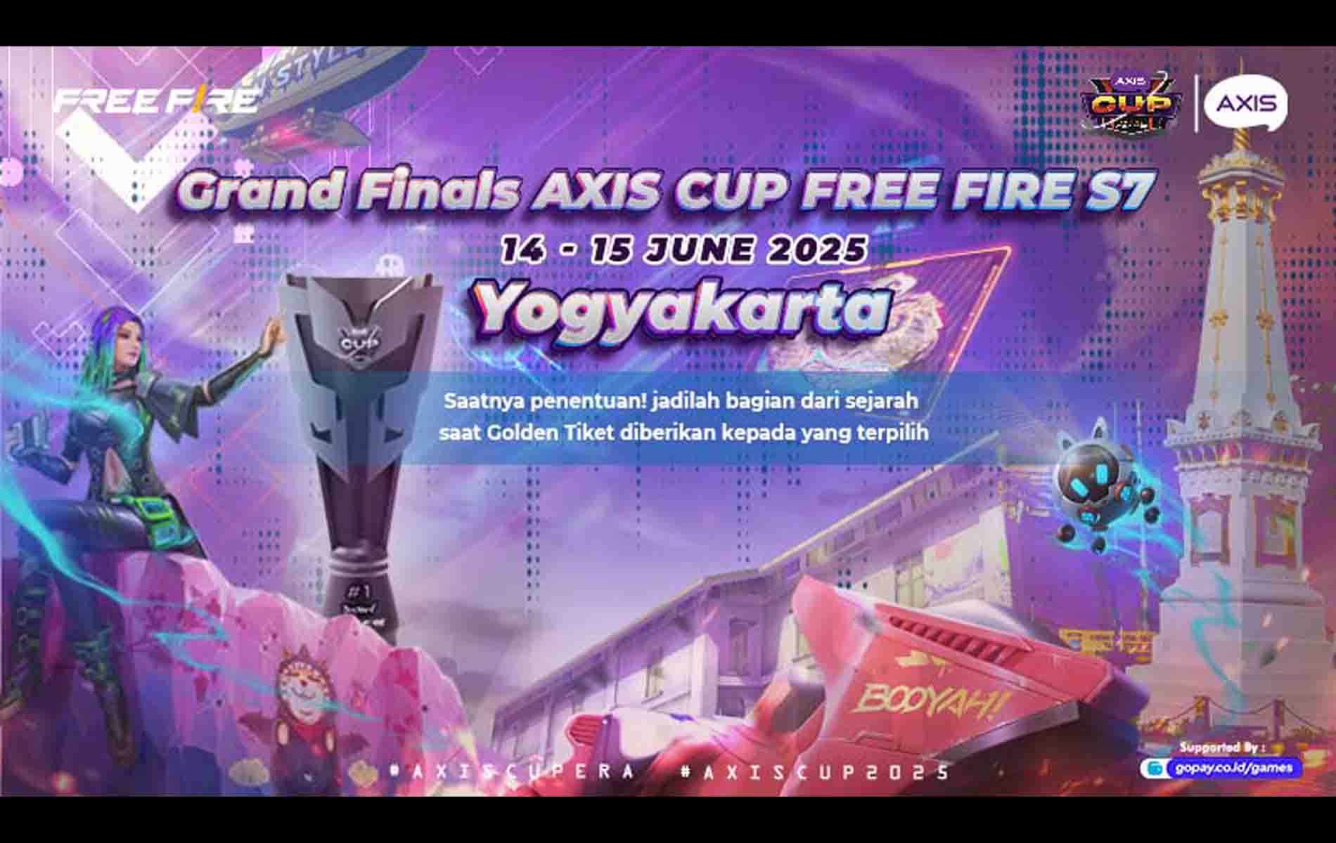 AXIS CUP Free Fire S7: Rebut Rp100 Juta & Tiket Emas Menuju FFNS 2025 Fall!