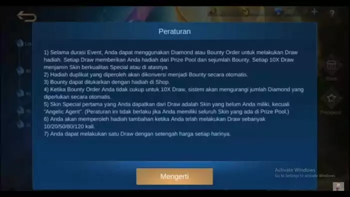 Cara Dapat Skin Epic Atau Spesial Gratis di Event Terbaru Mobile Legends! Cara Dapat Skin Epic Atau Spesial Gratis di Event Terbaru Mobile Legends!