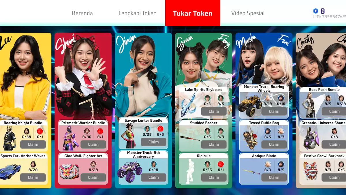 Unik, Gini Cara Dapetin Boss Posh Bundle & Festive Growl Backpack FF ...